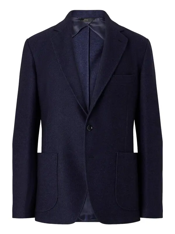 Brioni Cashmere And Silk-blend Blazer - Blue
