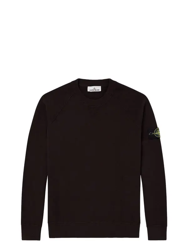Stone Island Virgin Wool-blend Sweatshirt - Brown
