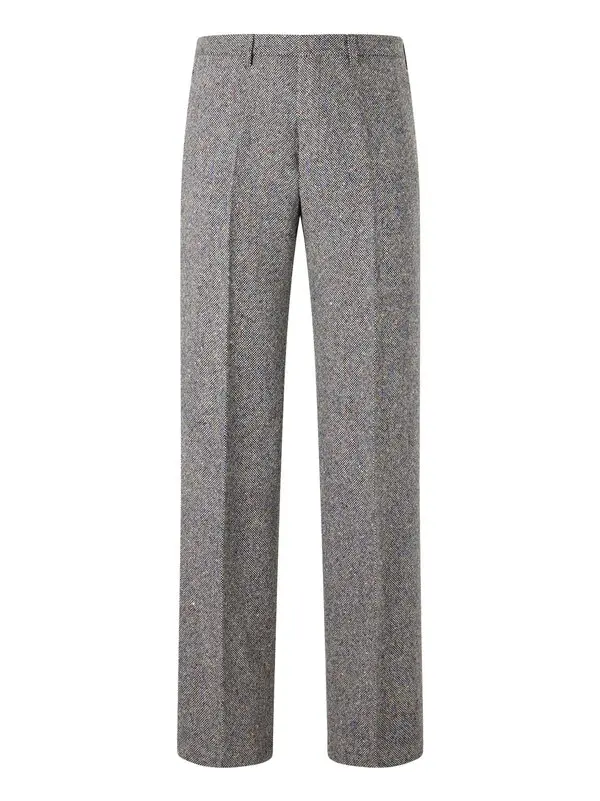 Dries Van Noten Panvel Wool-twill Trousers - Gray
