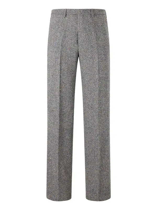 Dries Van Noten Panvel Wool-twill Trousers - Gray