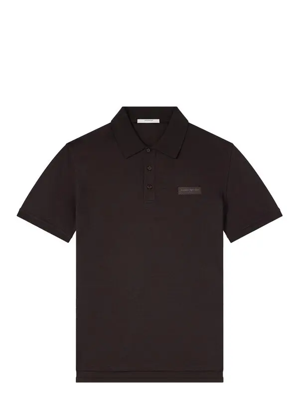 Givenchy Logo-appliquéd Cotton-piquéd Polo Shirt - Brown