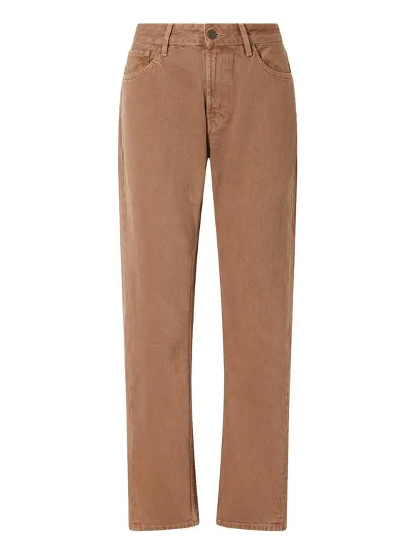KALLMEYER Adina Low-rise Straight-leg Jeans - Brown