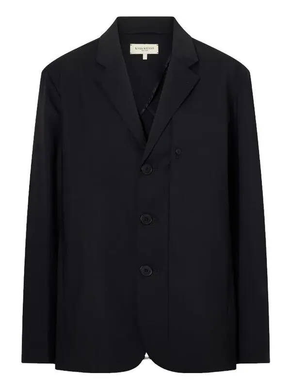 KALLMEYER James Wool-blend Jersey Blazer - Black