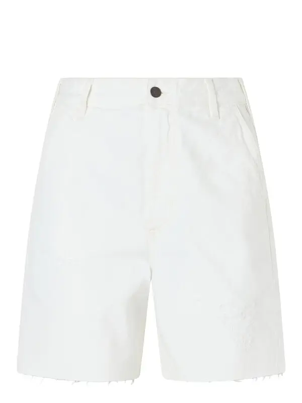 KALLMEYER Ellis Skate Organic-cotton Denim Shorts - White