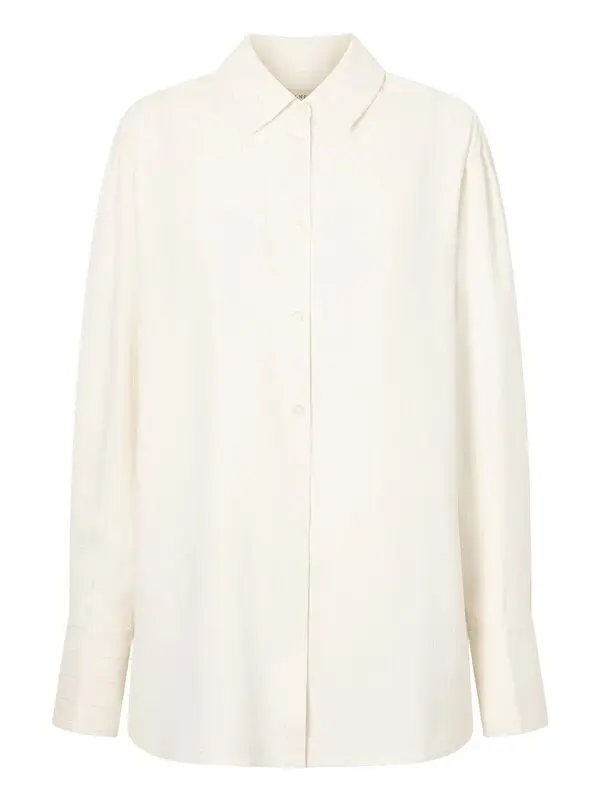 KALLMEYER Mollie" Sequin-embellished Striped Twill Shirt - Neutrals