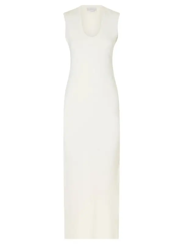 Stella McCartney Jersey Midi Dress - Neutrals