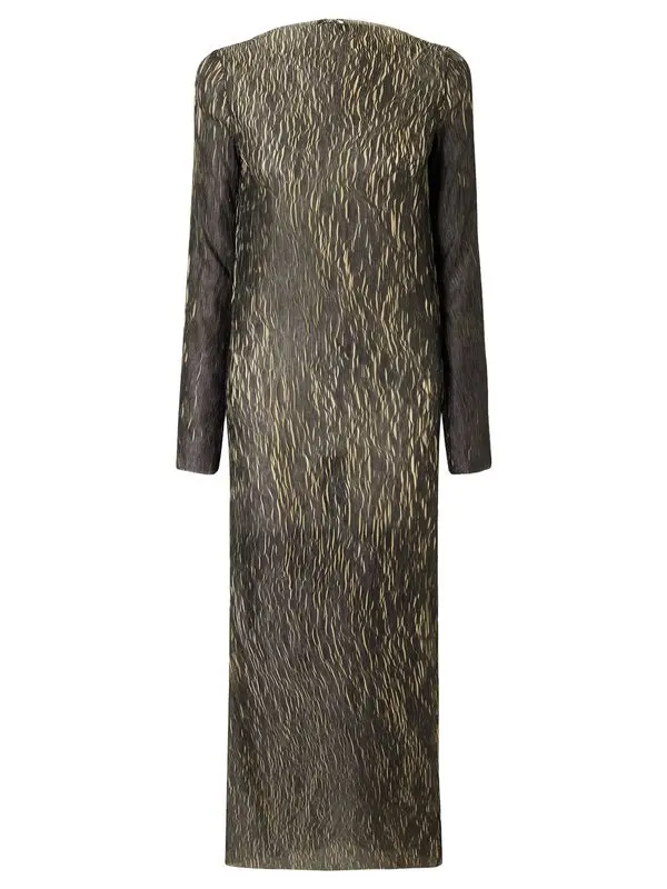 LIBEROWE Leighton Plissé Midi Dress - Green