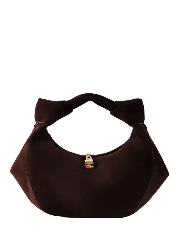 Gabriela Hearst Antonia Mini Suede Shoulder Bag - Brown