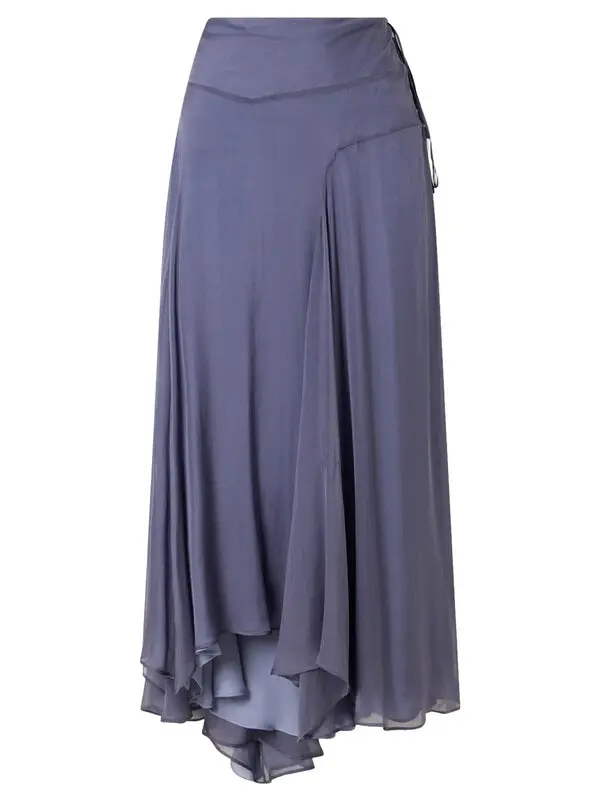 KALLMEYER Alyse Silk-chiffon Midi Dress - Blue
