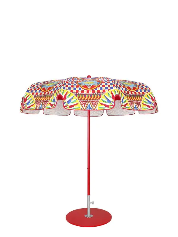 Dolce & Gabbana Outdoor Patio Umbrella With High-definition Print - Multicolor