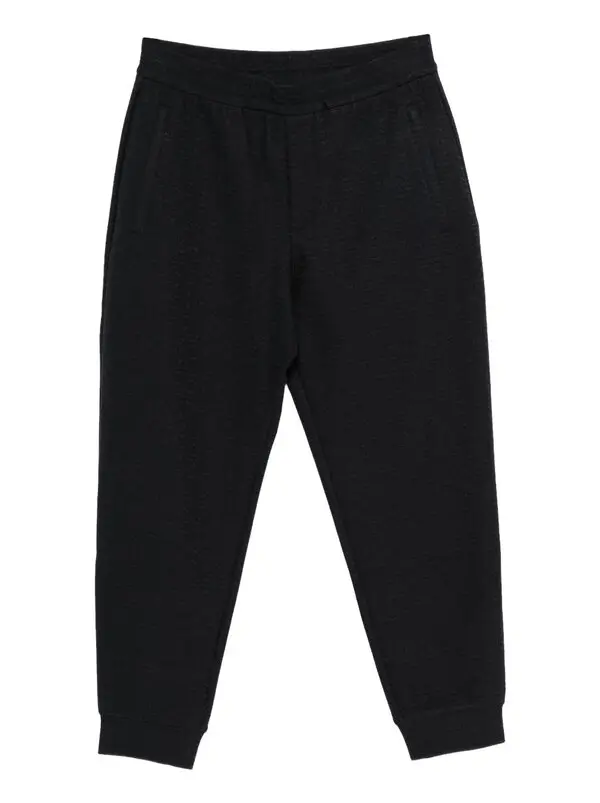 Emporio Armani Cotton Blend Sweatpants - Blue