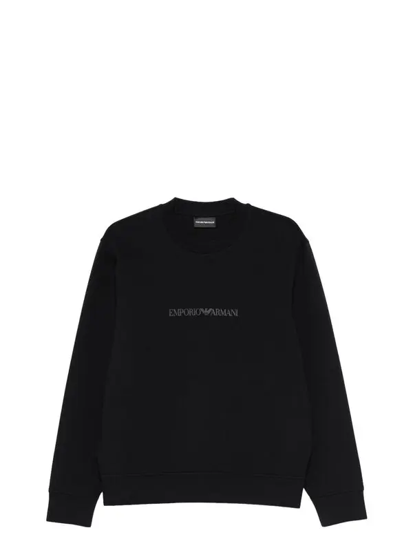 Emporio Armani Logo Cotton Sweatshirt - Blue