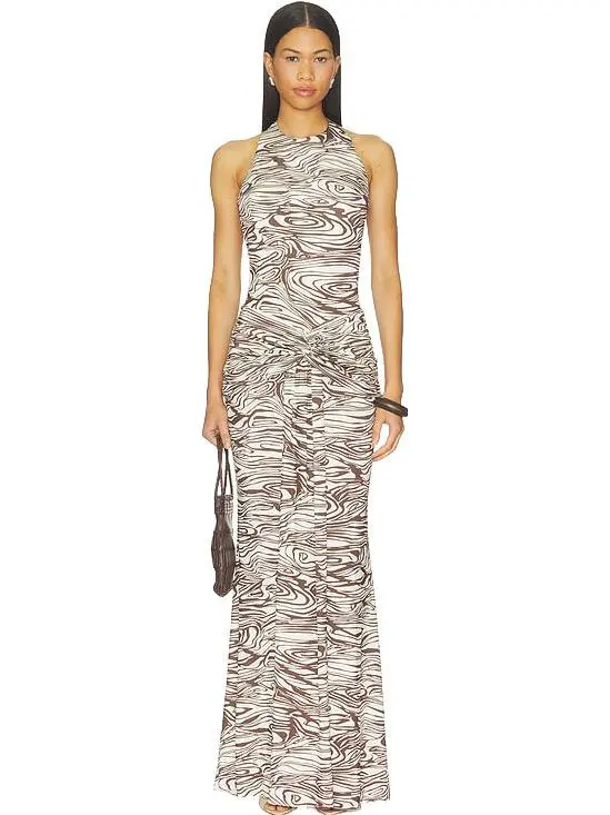 Amanda Uprichard Breana Maxi Dress - Aurora Print