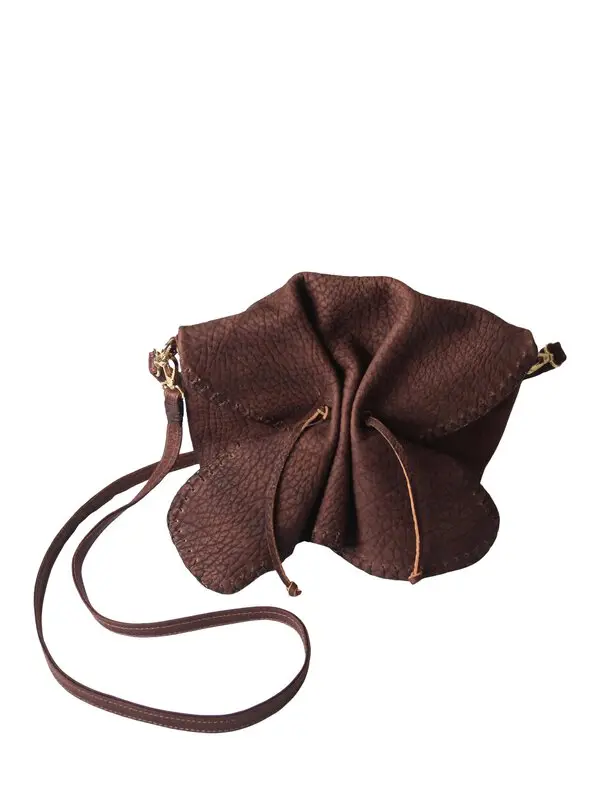 Carlos Falchi Lambskin Butterfly Bag - Brown