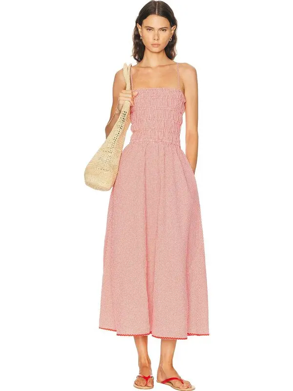 Solid & Striped The Delta Dress - Lipstick Red