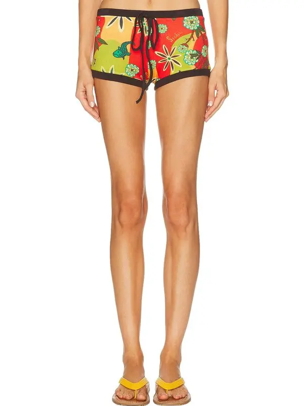 SIEDRES Multicolor Floral Short - Multi