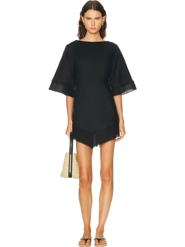 Posse Alfie Kaftan Dress - Black