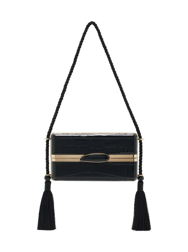 Simkhai Roma Leather Shoulder Bag - Black