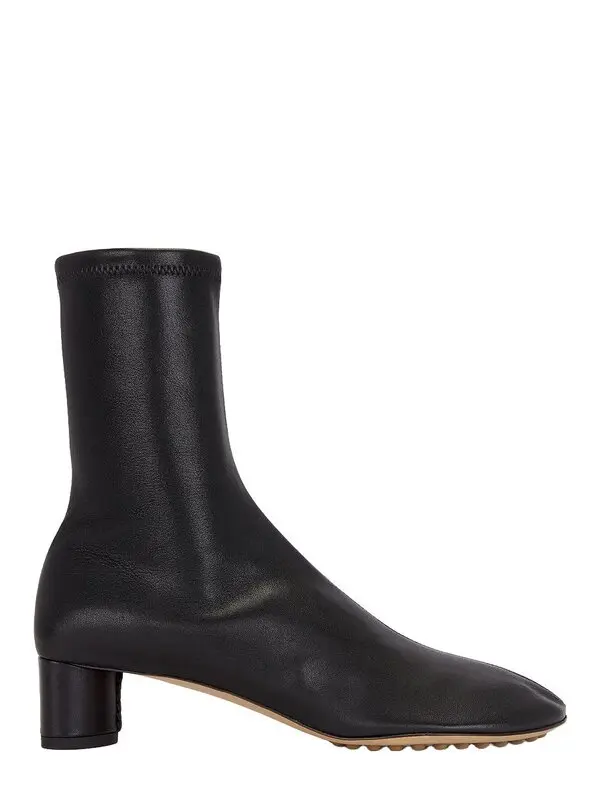 Bottega Veneta Nappa Lambskin Ankle Boots - Black