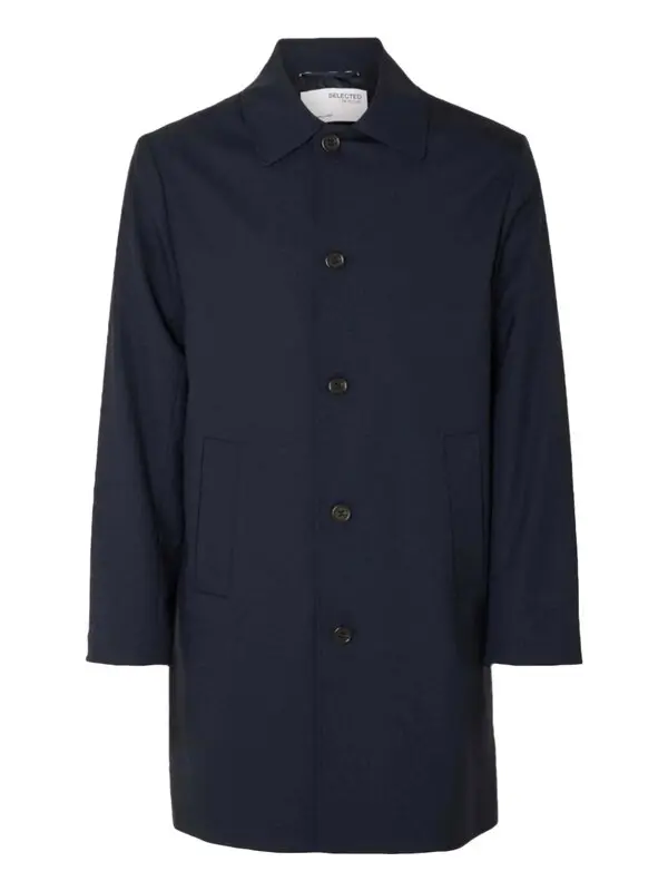 SELECTED Long Sleeve Coat - Black