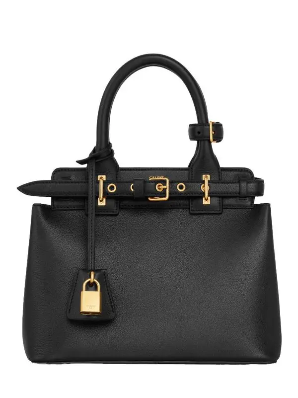 Celine Teen Conti Bag In Supple Calfskin - Black