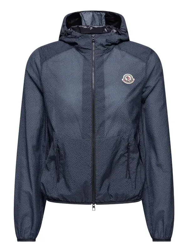 Moncler Edasic Zip-up Hooded Jacket - Night Blue