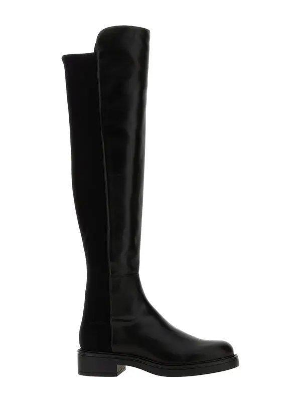 STUART WEITZMAN Round Toe Tall Boots - Black