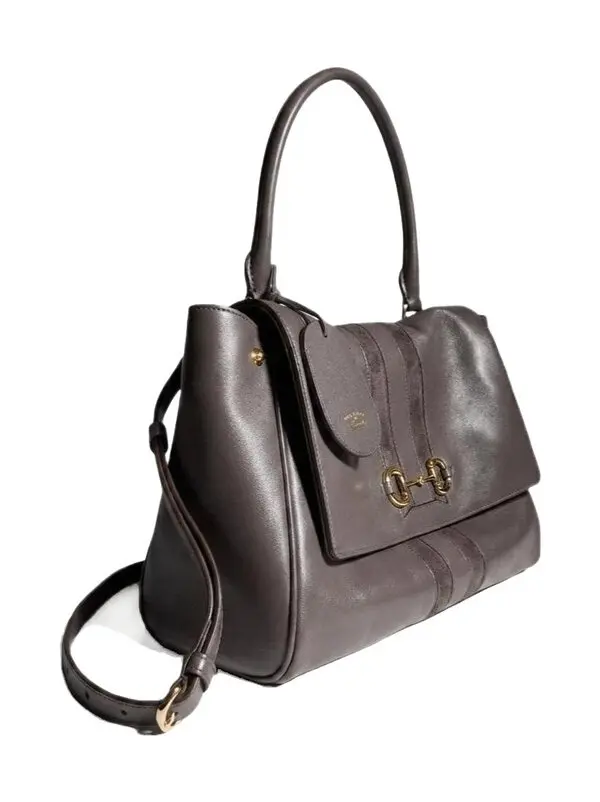 Gucci Paparazzo Medium Top Handle Bag - Dark Gray