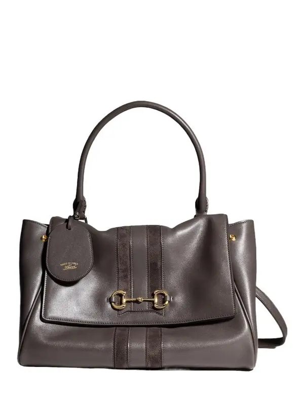 Gucci Paparazzo Medium Top Handle Bag - Dark Grey