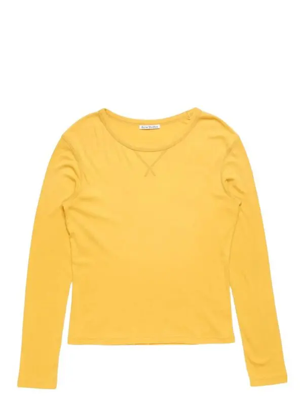 Acne Studios Sprayed Logo T-shirt - Yellow