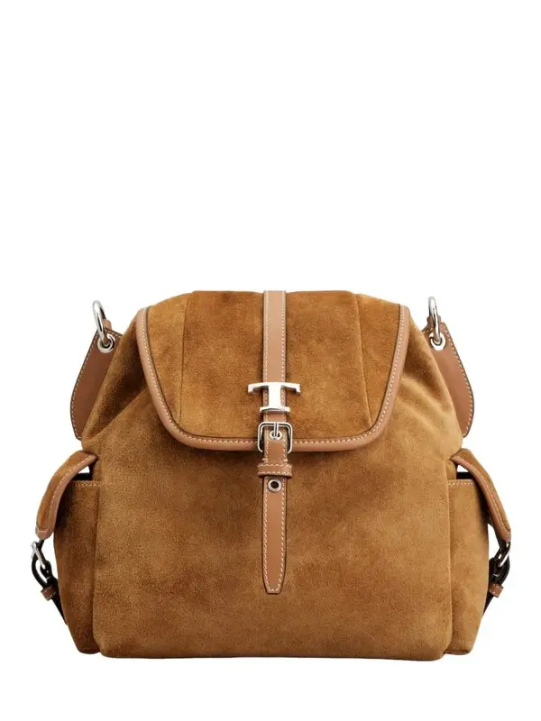 TOD'S Suede Mini Backpack - Brown
