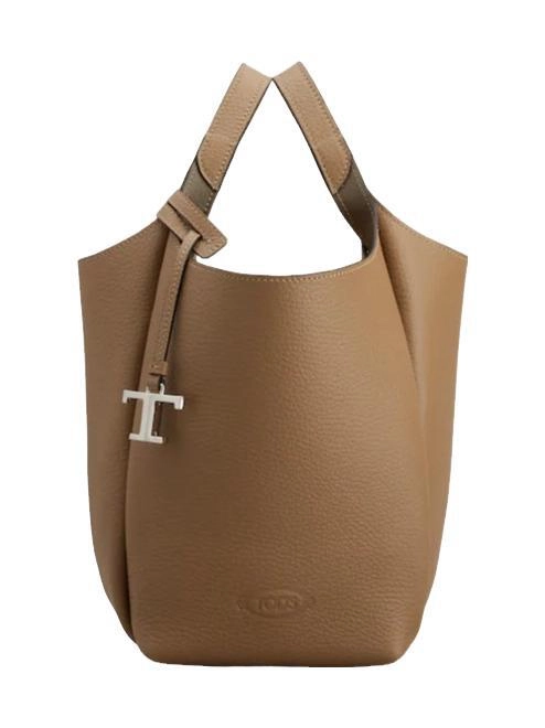 TOD'S Leather Bucket Bag Mini - Brown