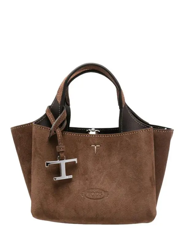 TOD'S Micro Suede Mini Bag - Brown