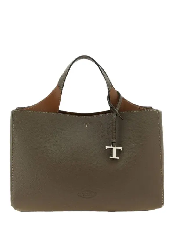 TOD'S Letter Detail Shoulder Bag - Brown