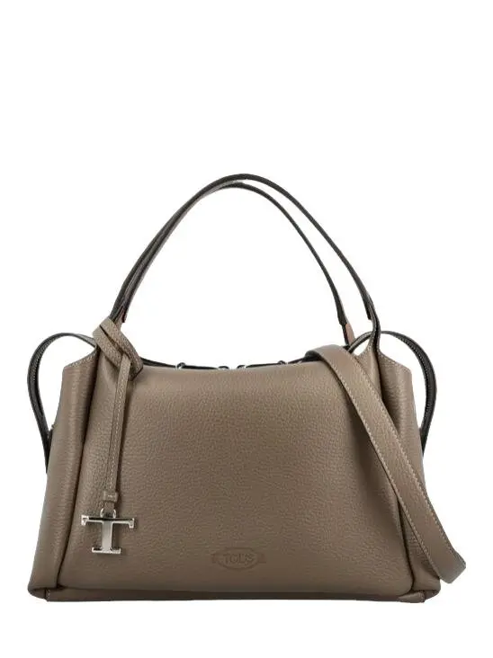 TOD'S Charm Accented Shoulder Bag - Brown