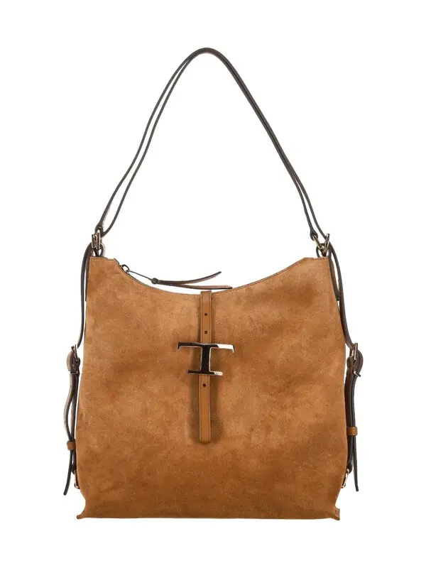 TOD'S Logo Plaque Shoulder Bag - No
