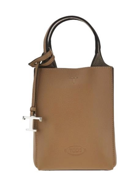 TOD'S Timeless Pebbled-leather Tote Bag - Brown