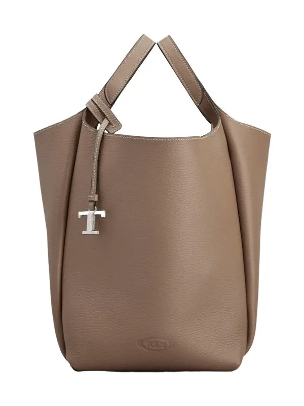 TOD'S Double Handle Shoulder Bag - Brown