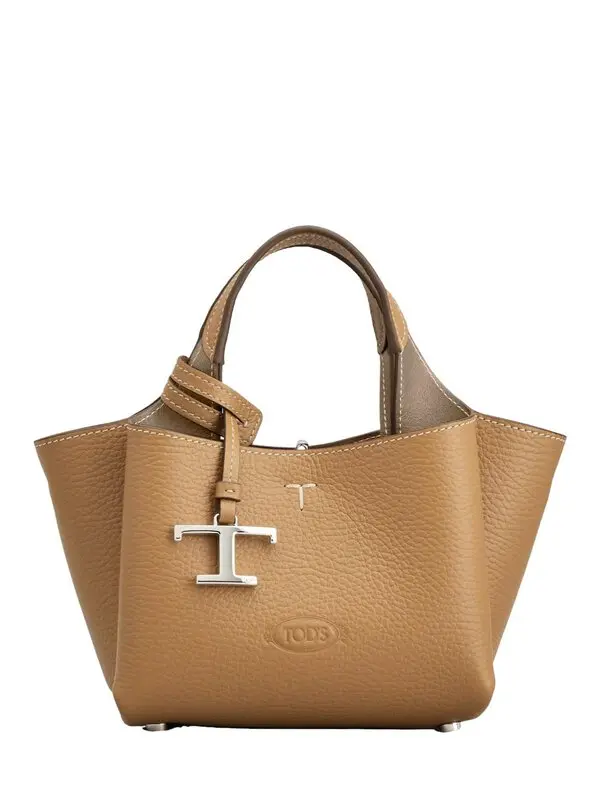 TOD'S Double Handle Shoulder Bag - Brown
