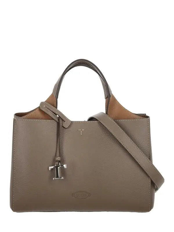 TOD'S Double Handle Shoulder Bag - Brown