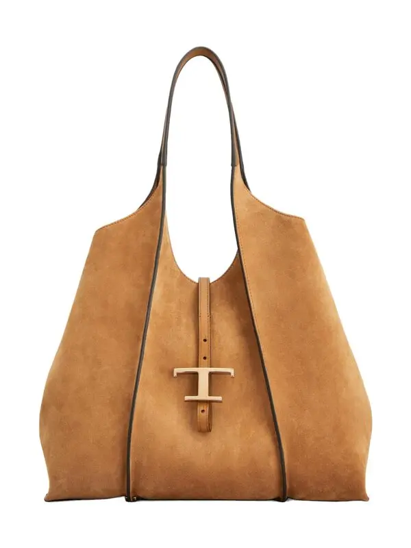 TOD'S T Timeless Medium Tote Bag - Brown