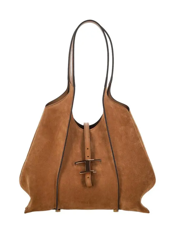 TOD'S Timeless Leather Tote Bag - Brown