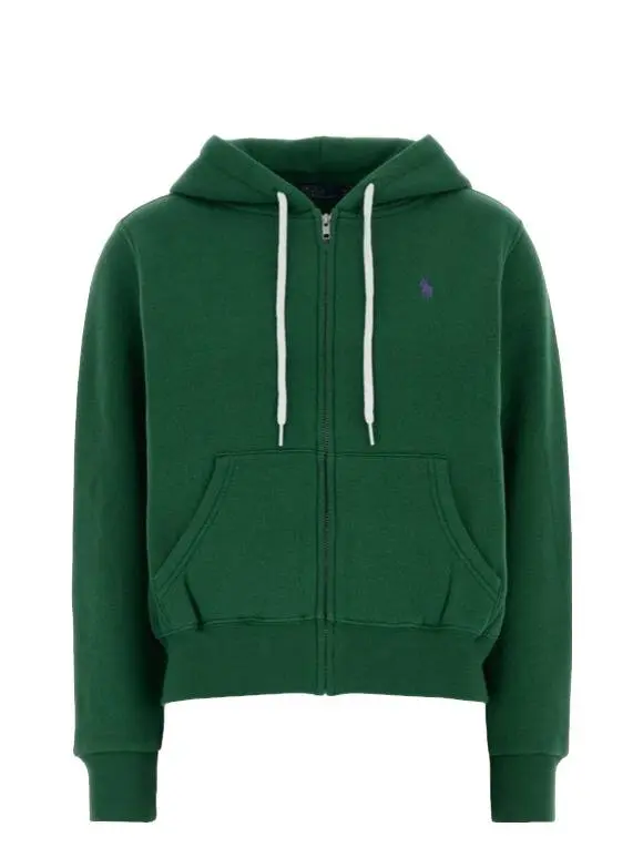 Polo Ralph Lauren Long Sleeve Zip Up Hoodie - Green