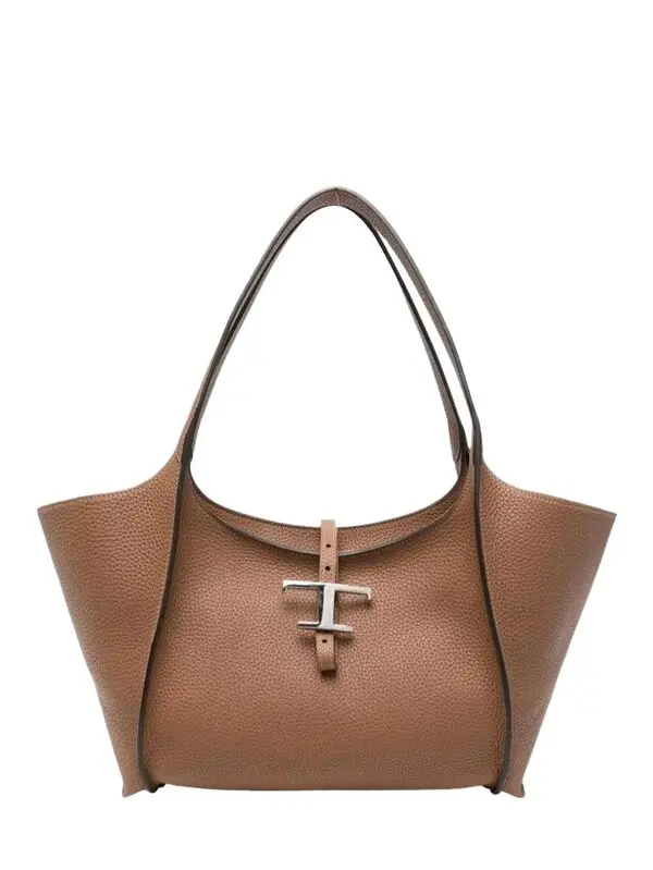 TOD'S Timeless Leather Shoulder Bag - Brown