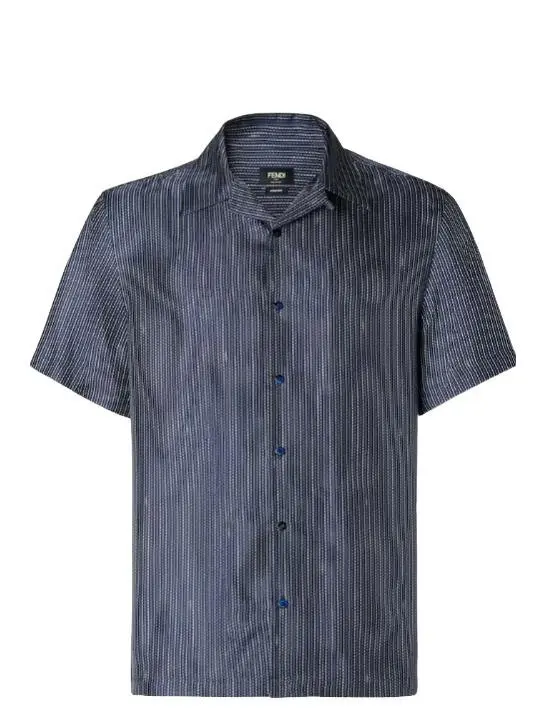 Fendi Silk Shirt - Blue