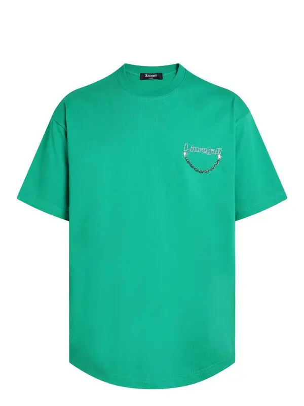 LIUREGALI Short-sleeved T-shirt With Logo Detail - Green