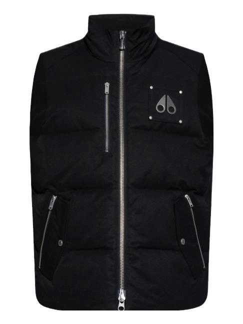 Moose Knuckles Westmount Logo Plaque Gilet - Black