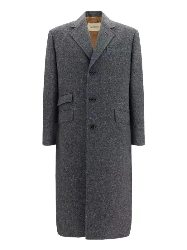 Valentino Garavani Single-breasted Coat - Grey