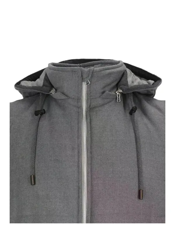L.B.M. 1911 Quilted Hooded Gilet - Grey