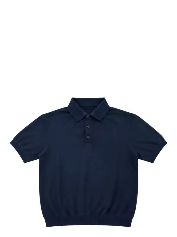 HERITAGE Short-sleeve Polo Shirt - Blue